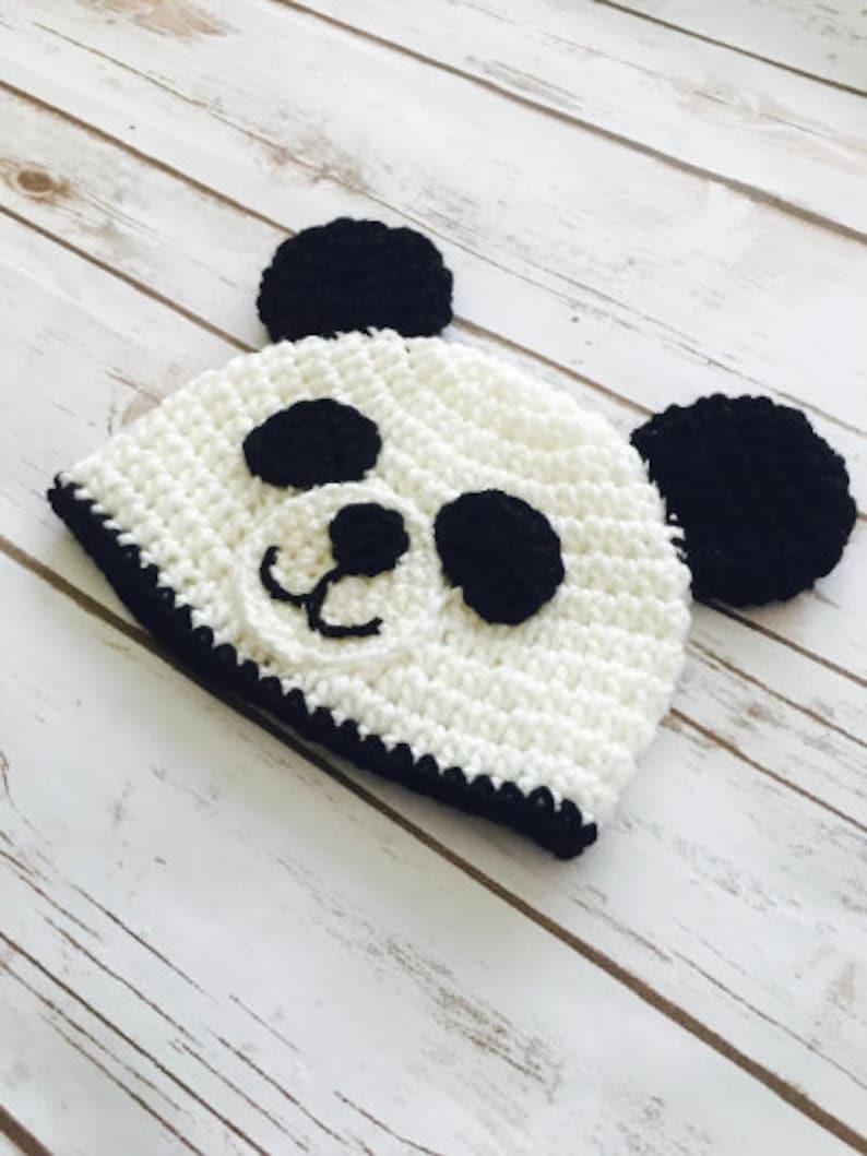 Panda Hat Panda Costume Crochet Panda Hat - Etsy
