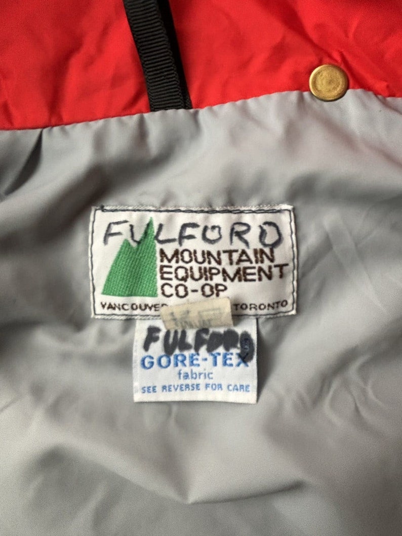 Vintage MEC Jacket Shell Rain Coat 70s 80s Gore-tex Bright M Vintage ...