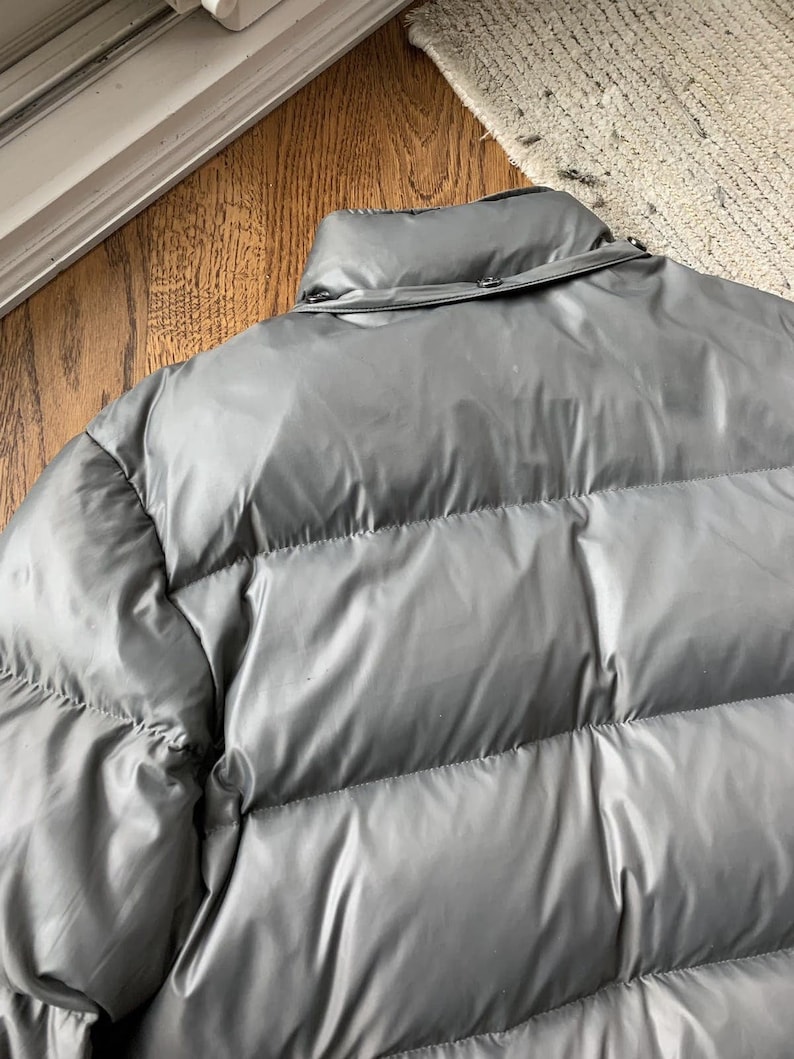 Fred Perry Down Puffer Jacket Vintage Feather Winter Coat Mens Medium ...