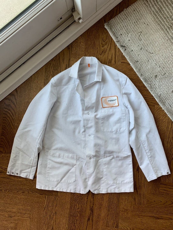 2000s Lab Coat Vintage Auto Chore Work Jacket Laborat… - Gem