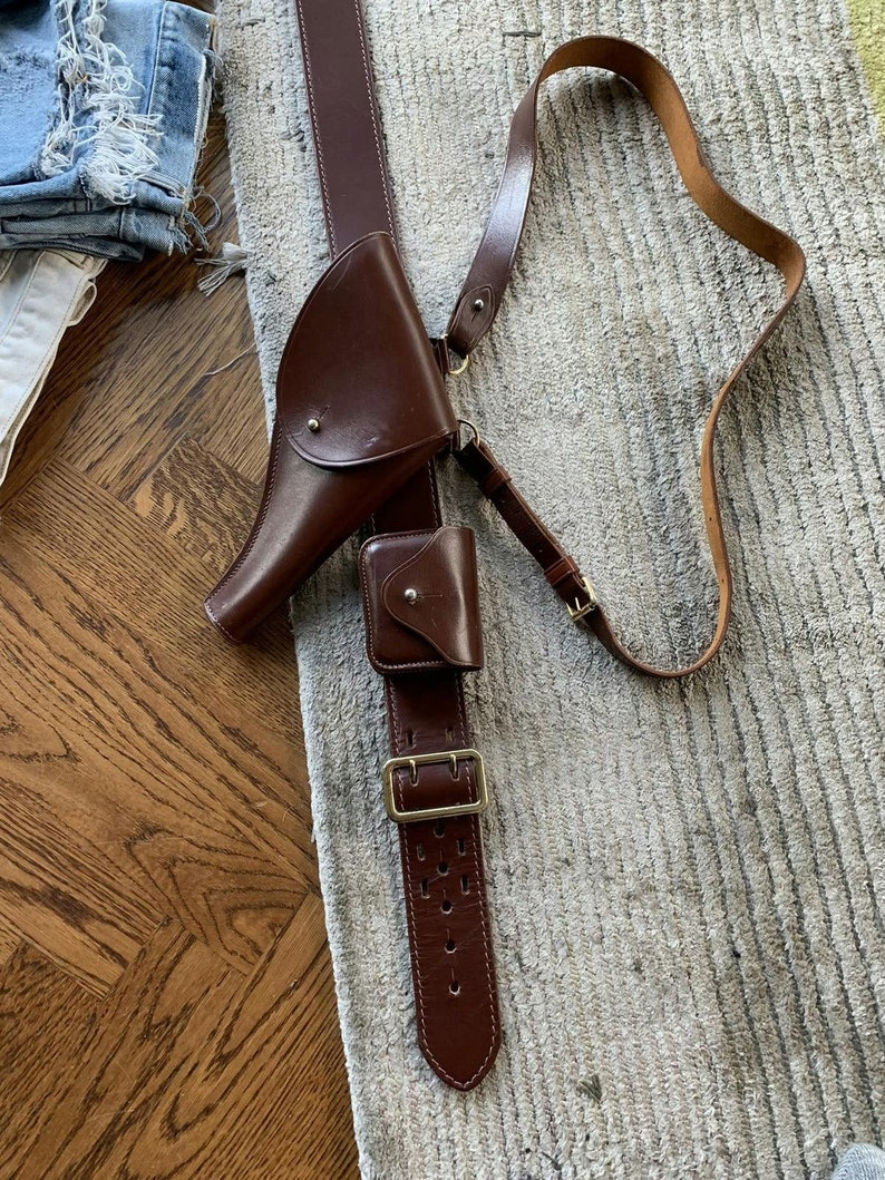 Vintage RCMP Gun & Ammo Utility Belt Heavy Duty Police Armour Royal ...