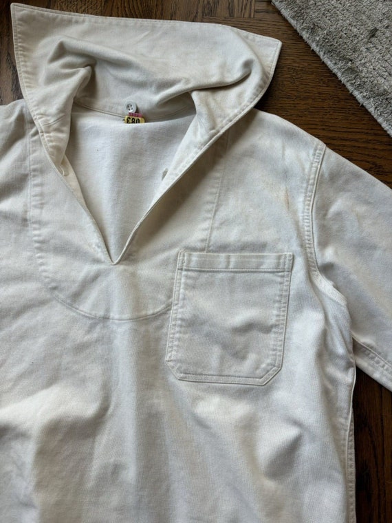 1960s East German Navy Smock Vintage Canvas Soviet Sa… - Gem