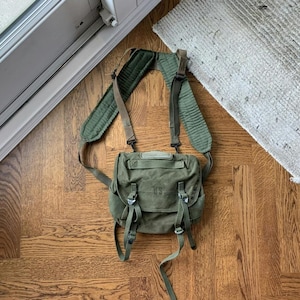 Vintage Military Bag Canvas Field Pack Suspender Korea Vietnam Korea ...