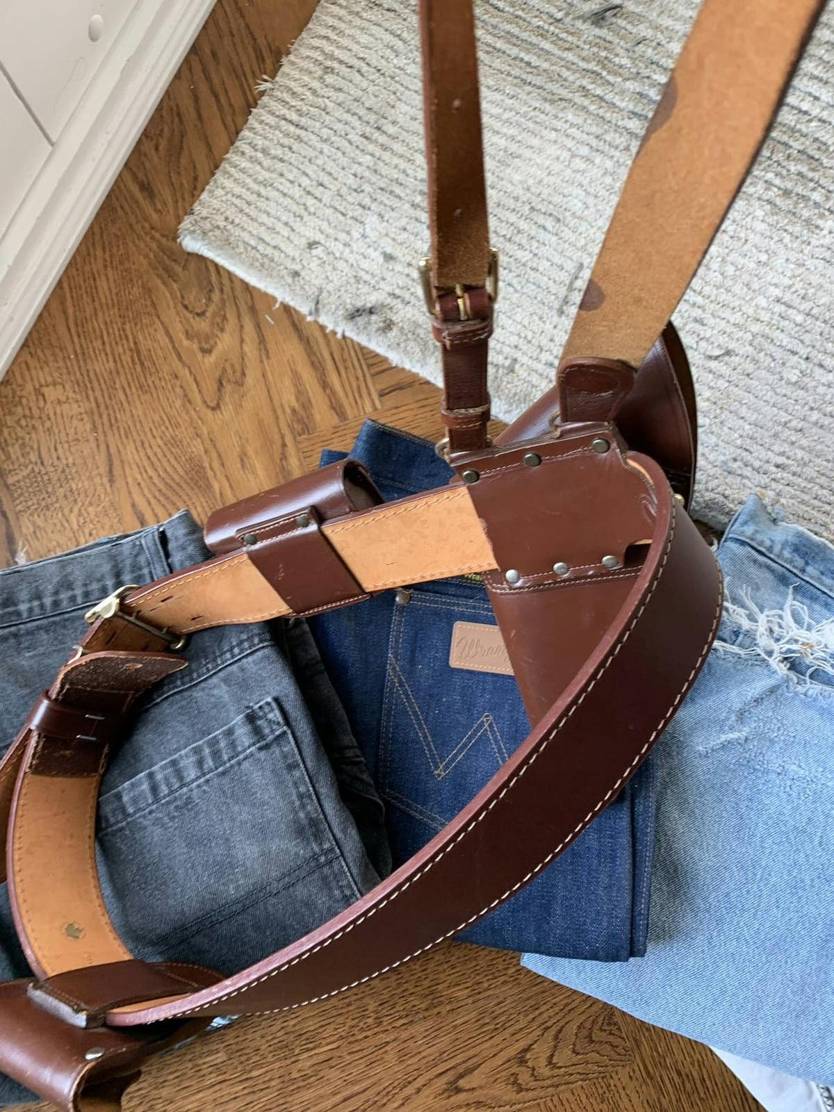 Vintage RCMP Gun & Ammo Utility Belt Heavy Duty Police Armour Royal ...