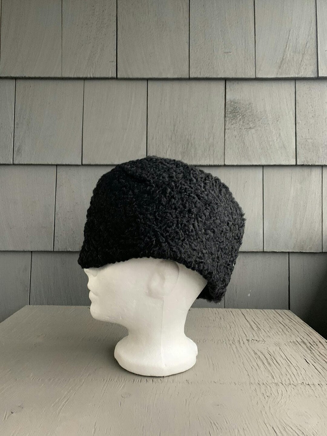 70s Vintage Russian Karakul Sheep Fur Jinnah Cossack Cap 1970s CCCP ...