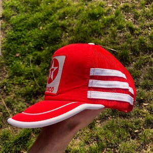 Vintage Texaco Striped Trucker Hat 1980s 80s 70s 1970s Gas - Etsy