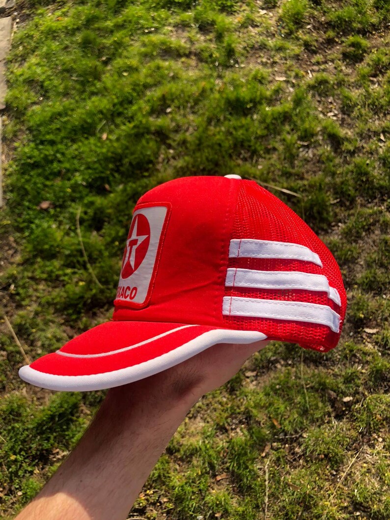 Vintage Texaco Striped Trucker Hat 1980s 80s 70s 1970s Gas - Etsy