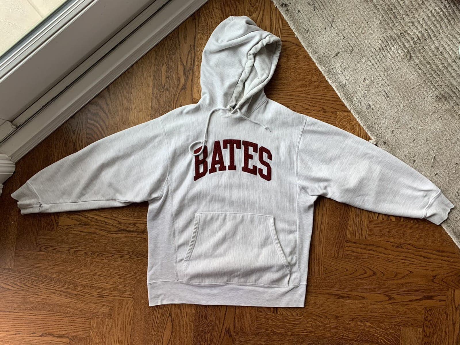 Vintage Bates College Champion Reverse Weave Hoodie Maine Vintage ...