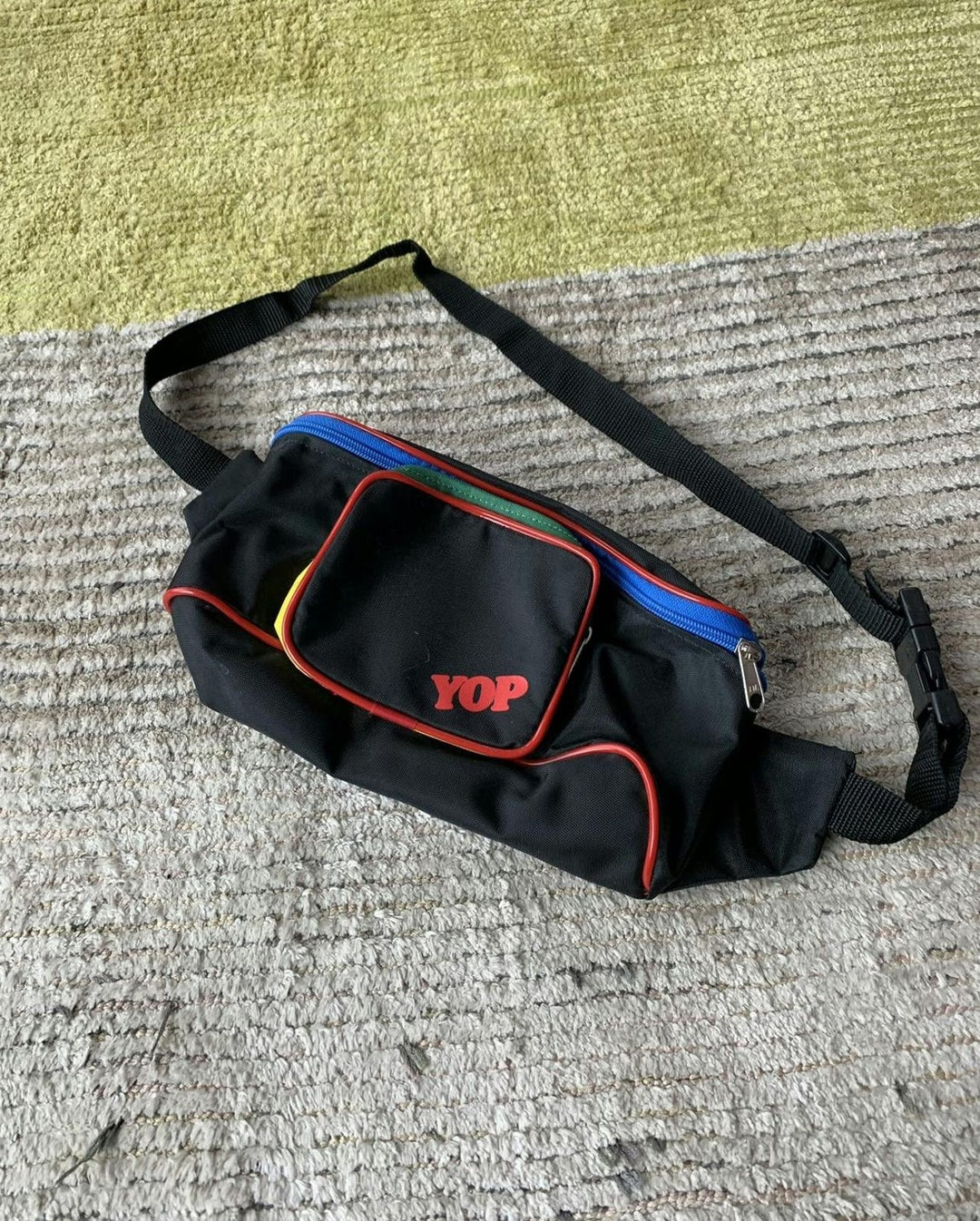 Vintage YOP Yoghurt Fanny Bag Side Bag Cross Body Nylon Y2K Sling Bag ...