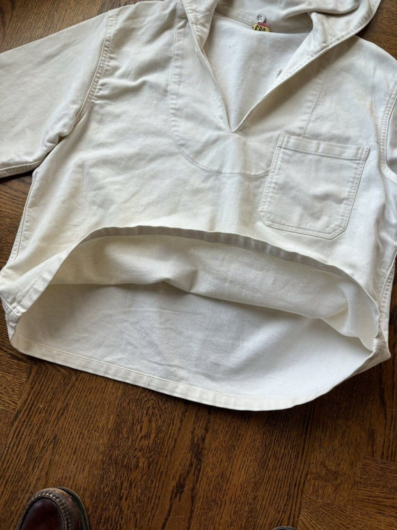 1960s East German Navy Smock Vintage Canvas Soviet Sa… - Gem