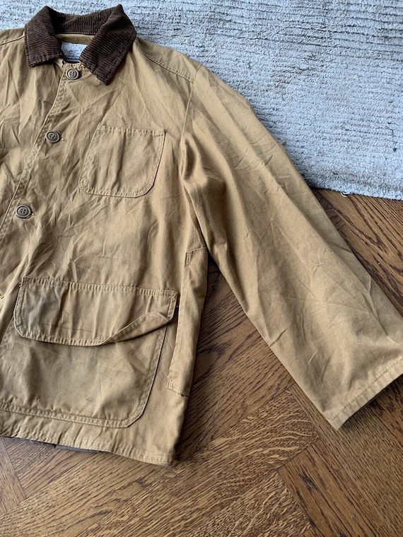 1960s Vintage Hunting Chore Coat Cropped Canvas Jacke… - Gem