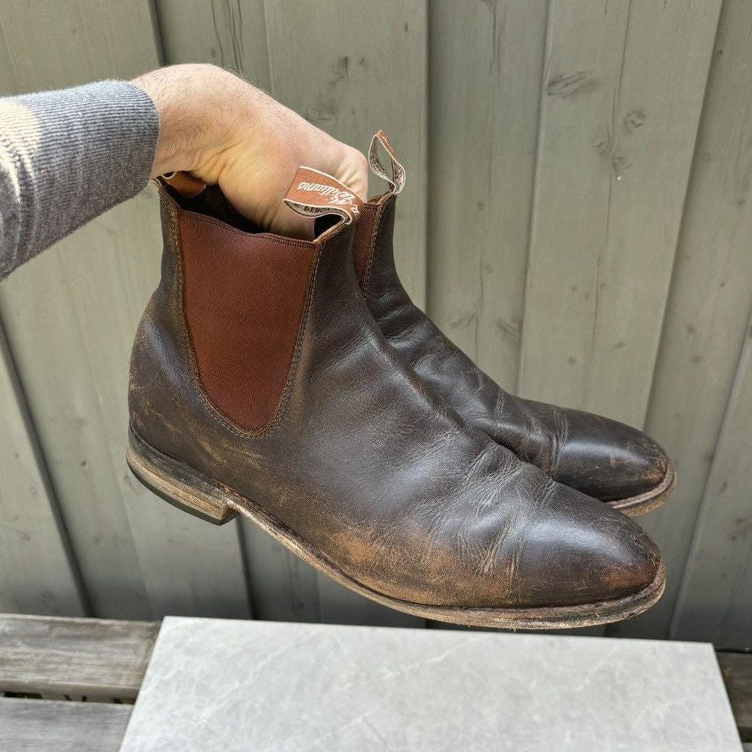 Vintage RM Williams Chelsea Boot Leather Boots Made in Australia 9.5 ...