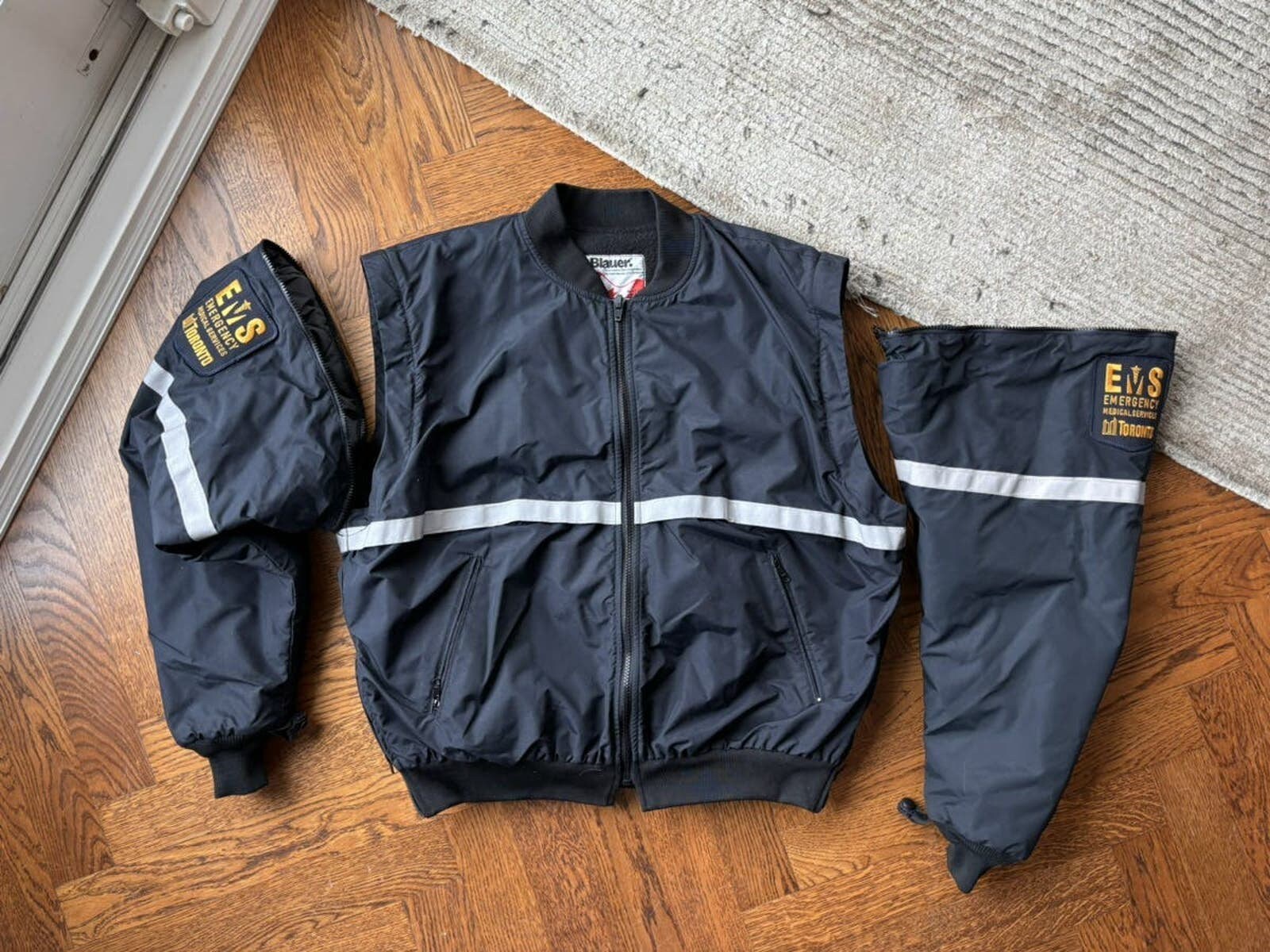 1980s Toronto EMS Service Modular Jacket Vest Safety Police Uniform ...