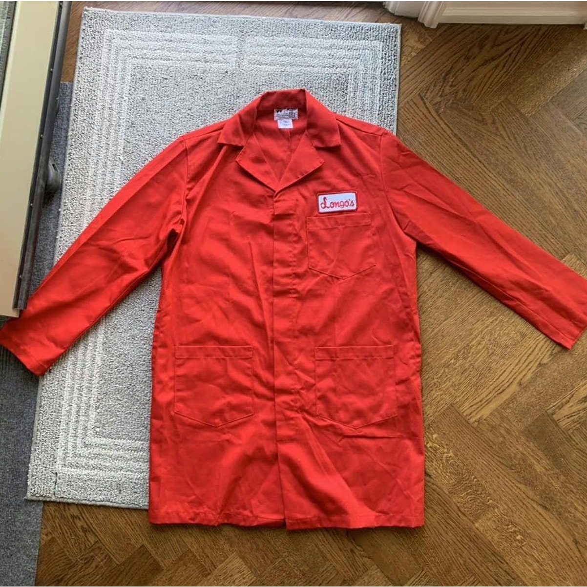 1980s Butchers Chore Coat Vintage Lab Doctor Long Work Jacket Vintage ...