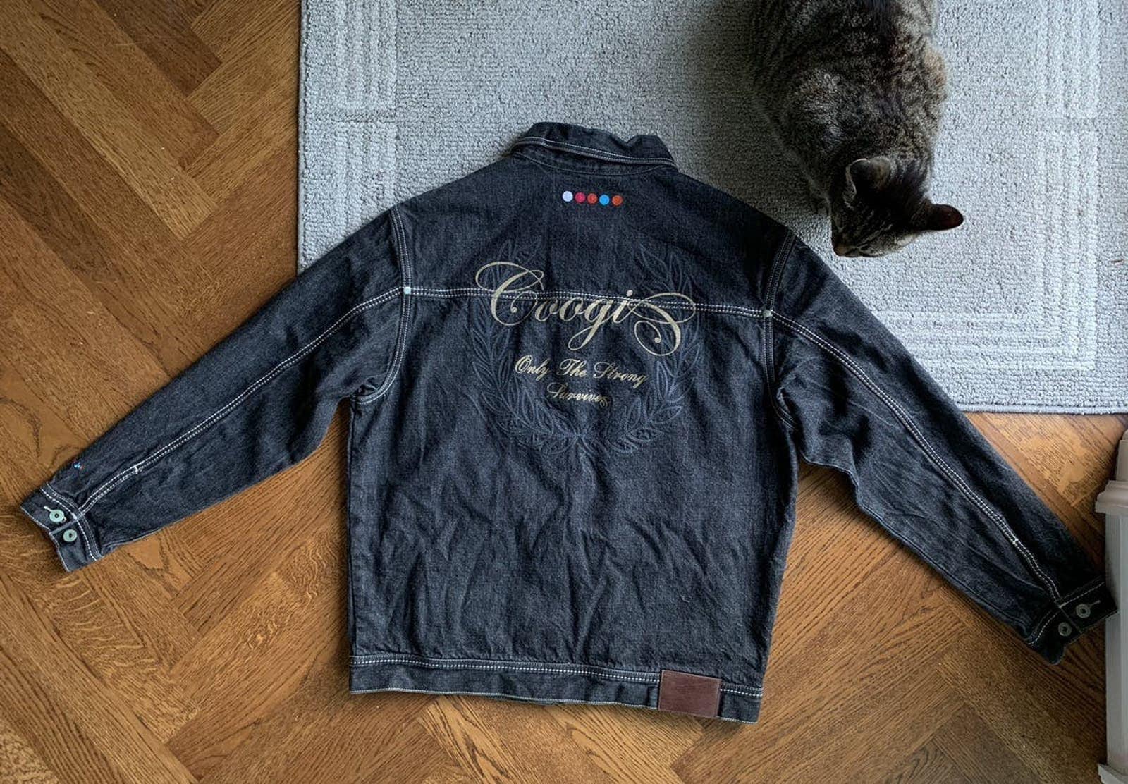 Vintage Coogi Denim Jacket 90s Y2K Faded Wash Rap Trucker XL 1990s ...