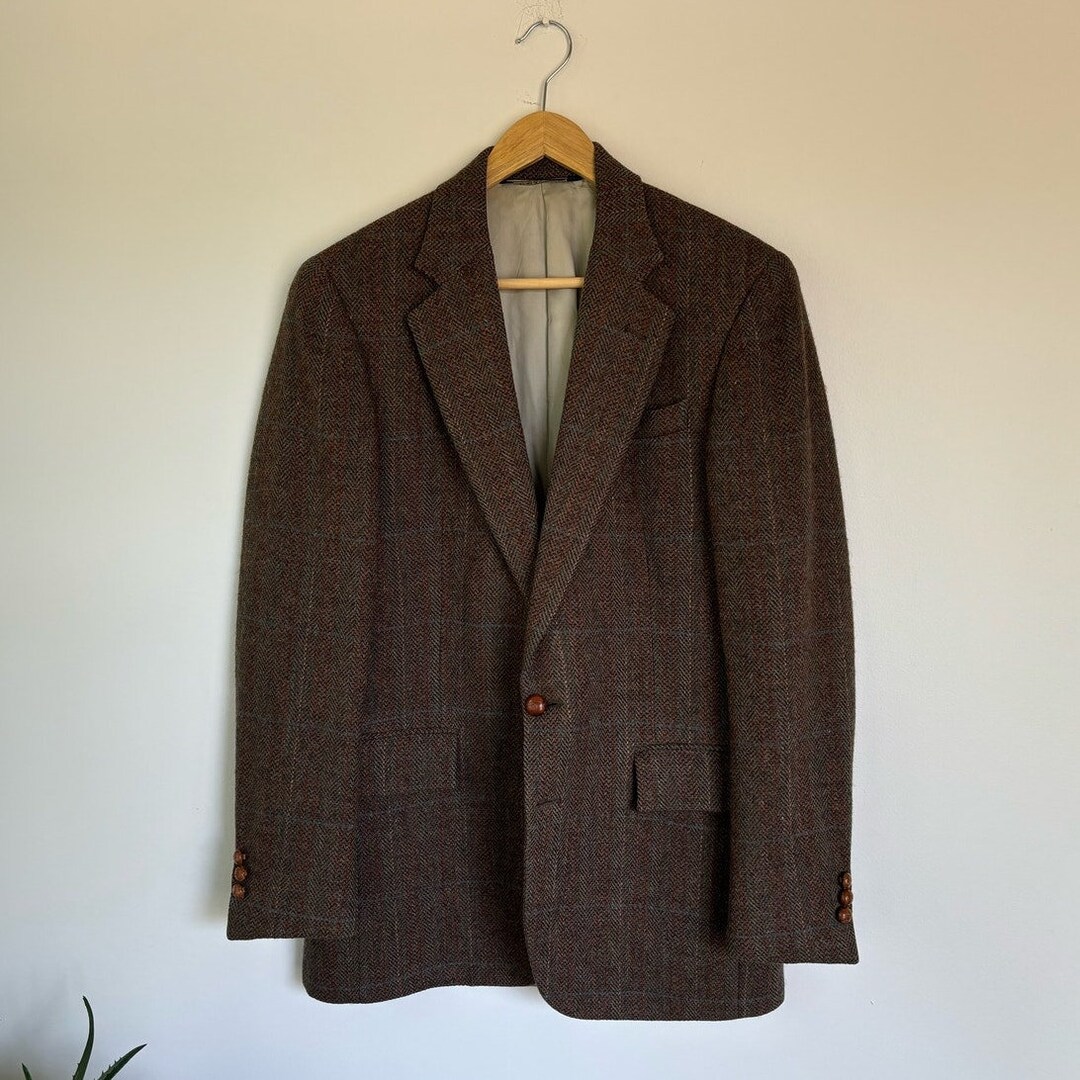 1980s Polo by Ralph Lauren Vintage Harris Tweed Blazer Vintage Ralph ...