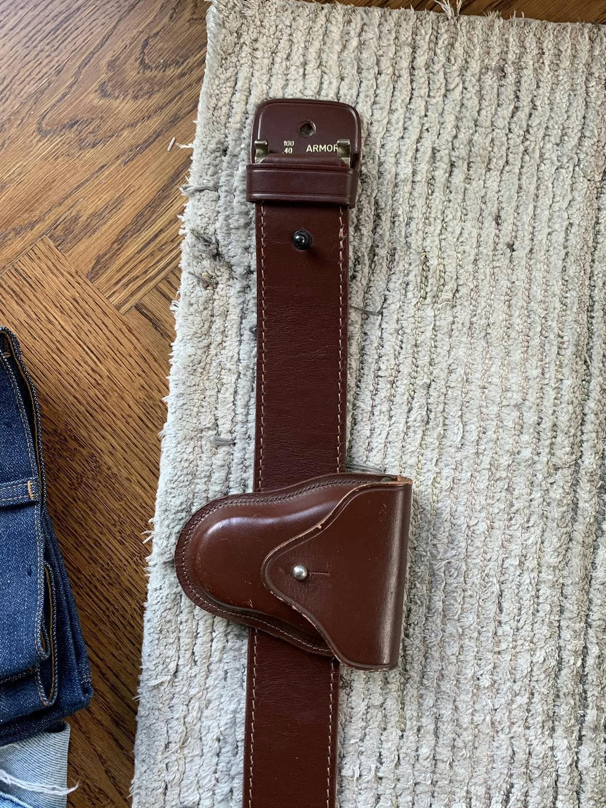 Vintage RCMP Gun & Ammo Utility Belt Heavy Duty Police Armour Royal ...