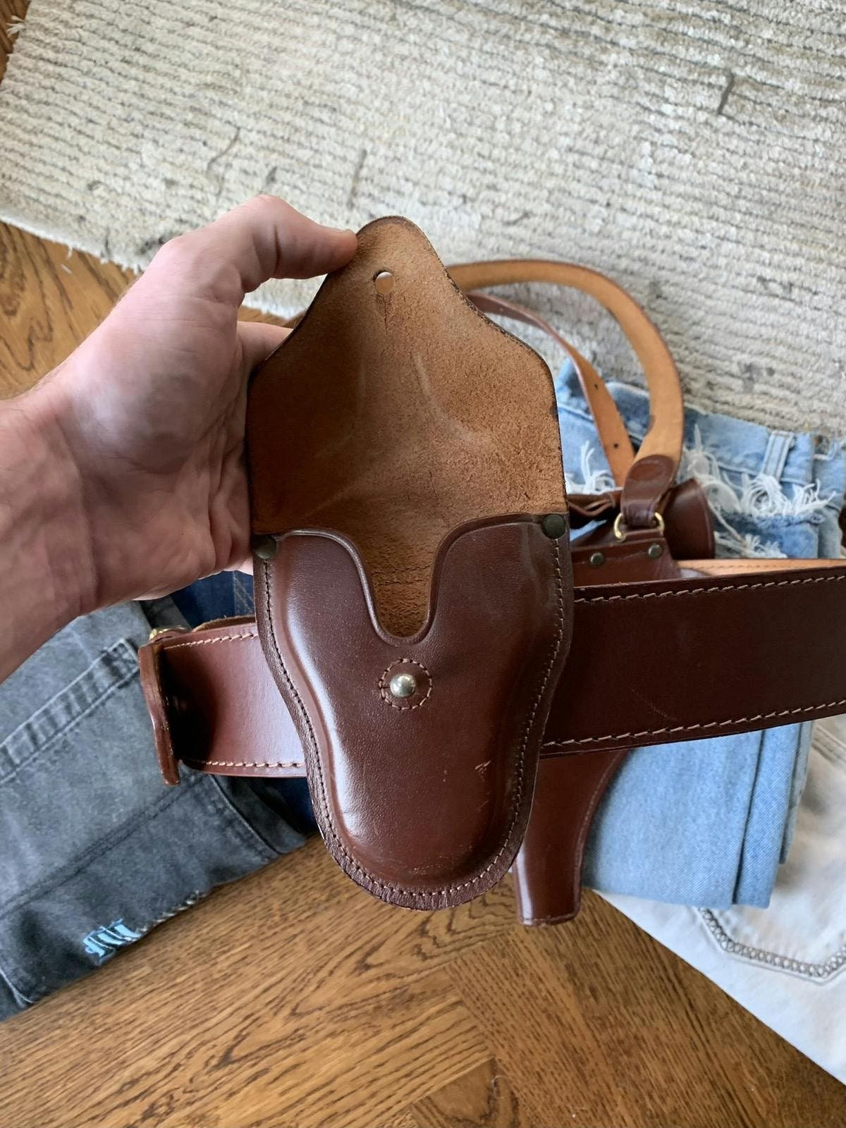 Vintage RCMP Gun & Ammo Utility Belt Heavy Duty Police Armour Royal ...