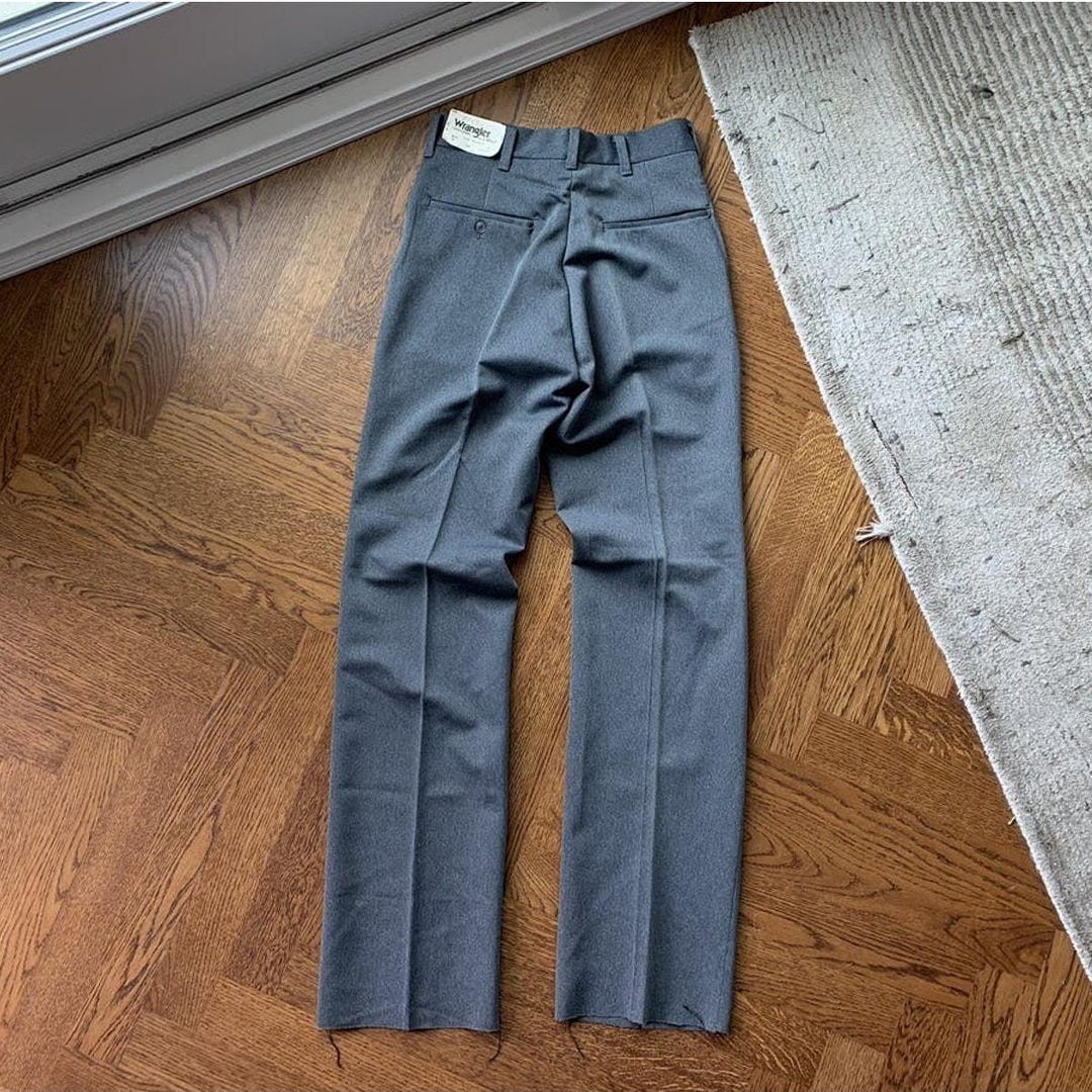 Deadstock Vintage Wrangler Work Pants 1970s Polyester Vintage Wrangler ...
