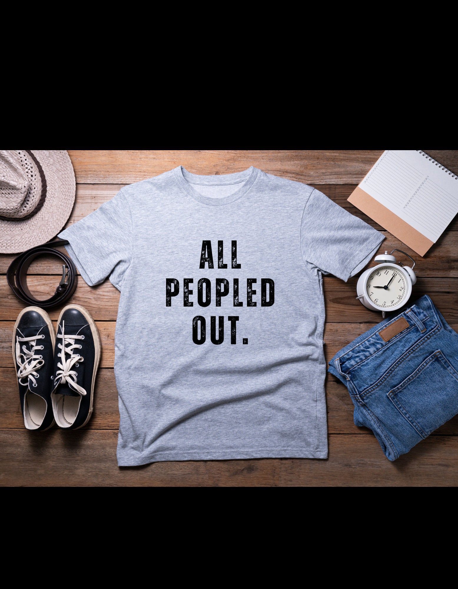 All Peopled Out SVG PNG File: Funny Antisocial Shirt (digital Download ...