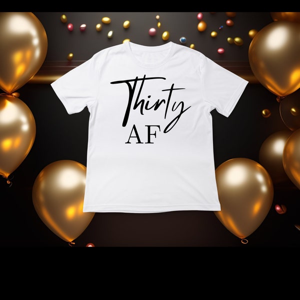 Thirty Af Balloons - Etsy