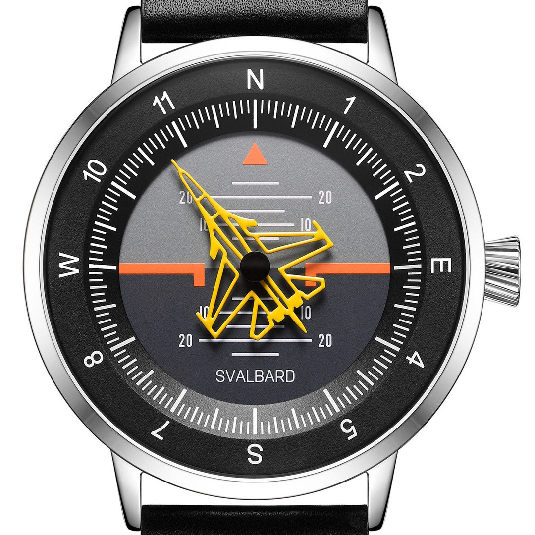 Svalbard "flight" AB15 - Single Hand Aviator Watch With Swiss Movement ...