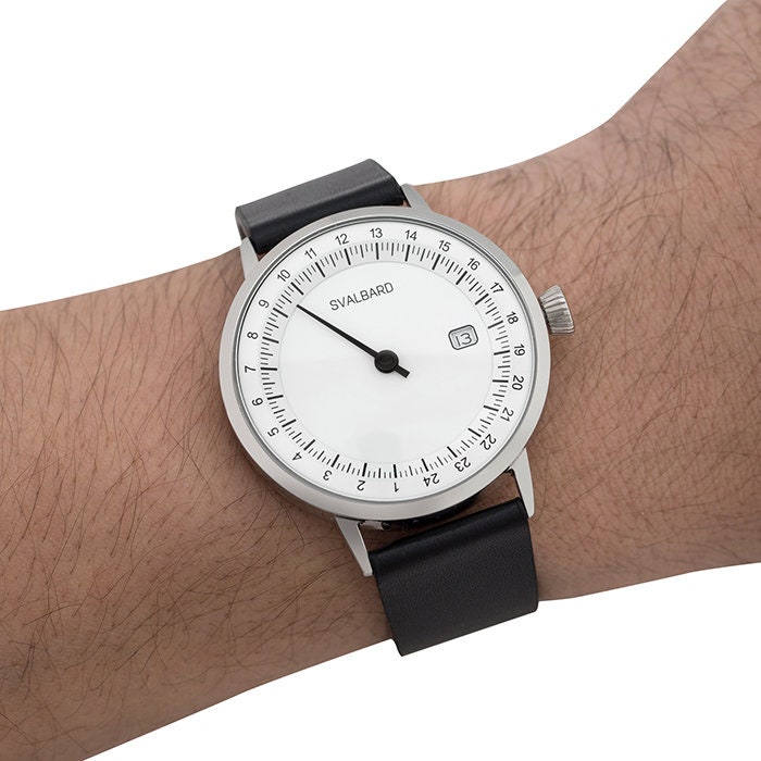 Svalbard singly AA29 24 Hour Single Hand Watch With Swiss Movement ...