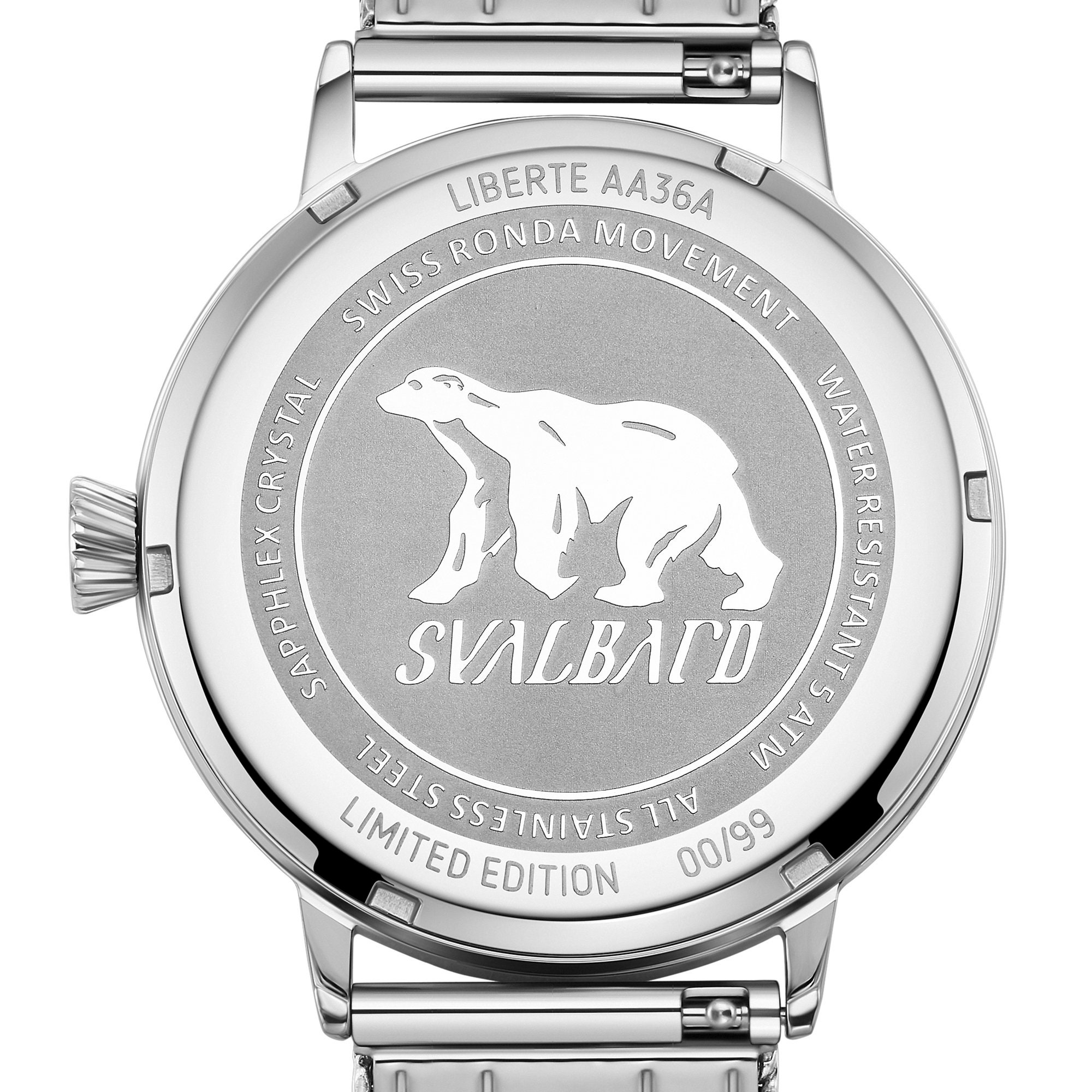 Svalbard liberte AA36A Single Hand DECIMAL 10 HOURS Watch With Swiss ...