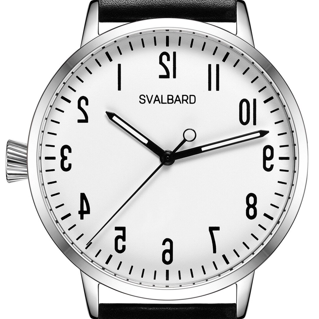 Svalbard tilbake AC14A Backward Watch With Japan REVERSE Movement ...