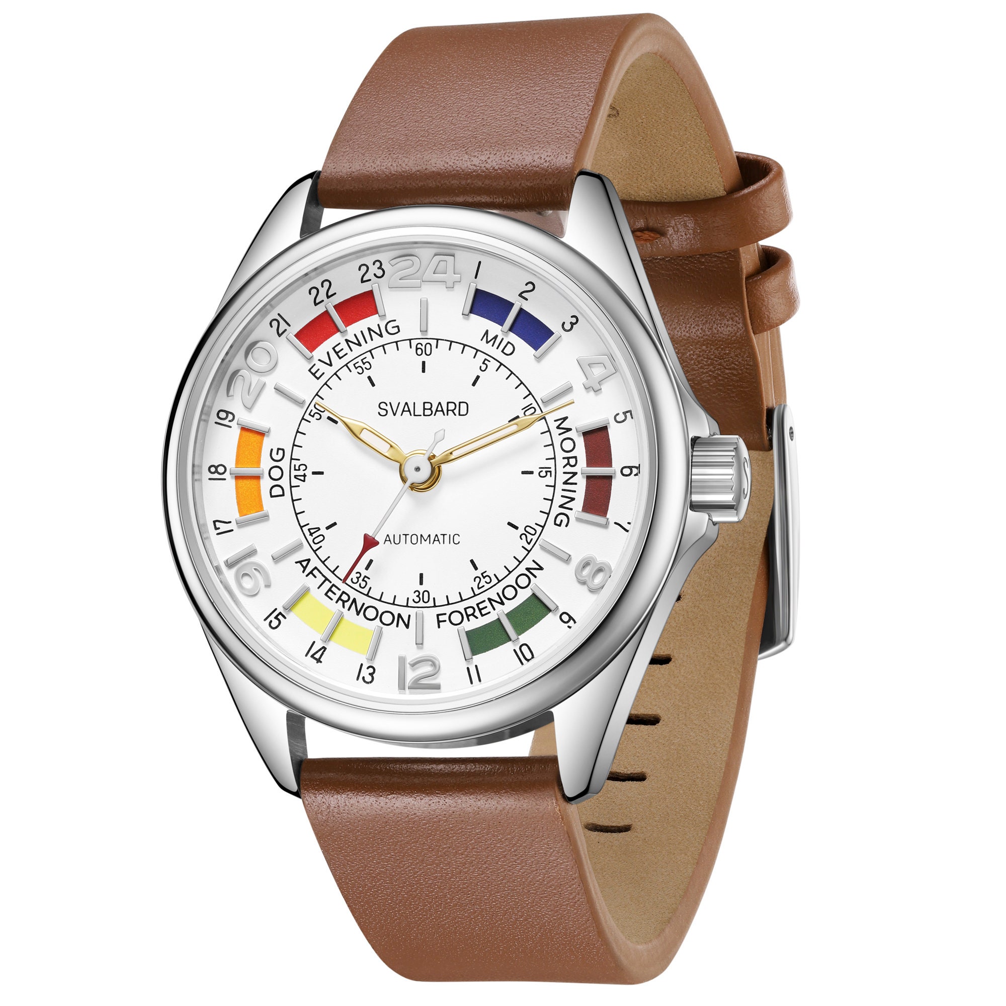 Svalbard "seatimer" GH14 - 24 Hour Watch With Automatic Seiko ...