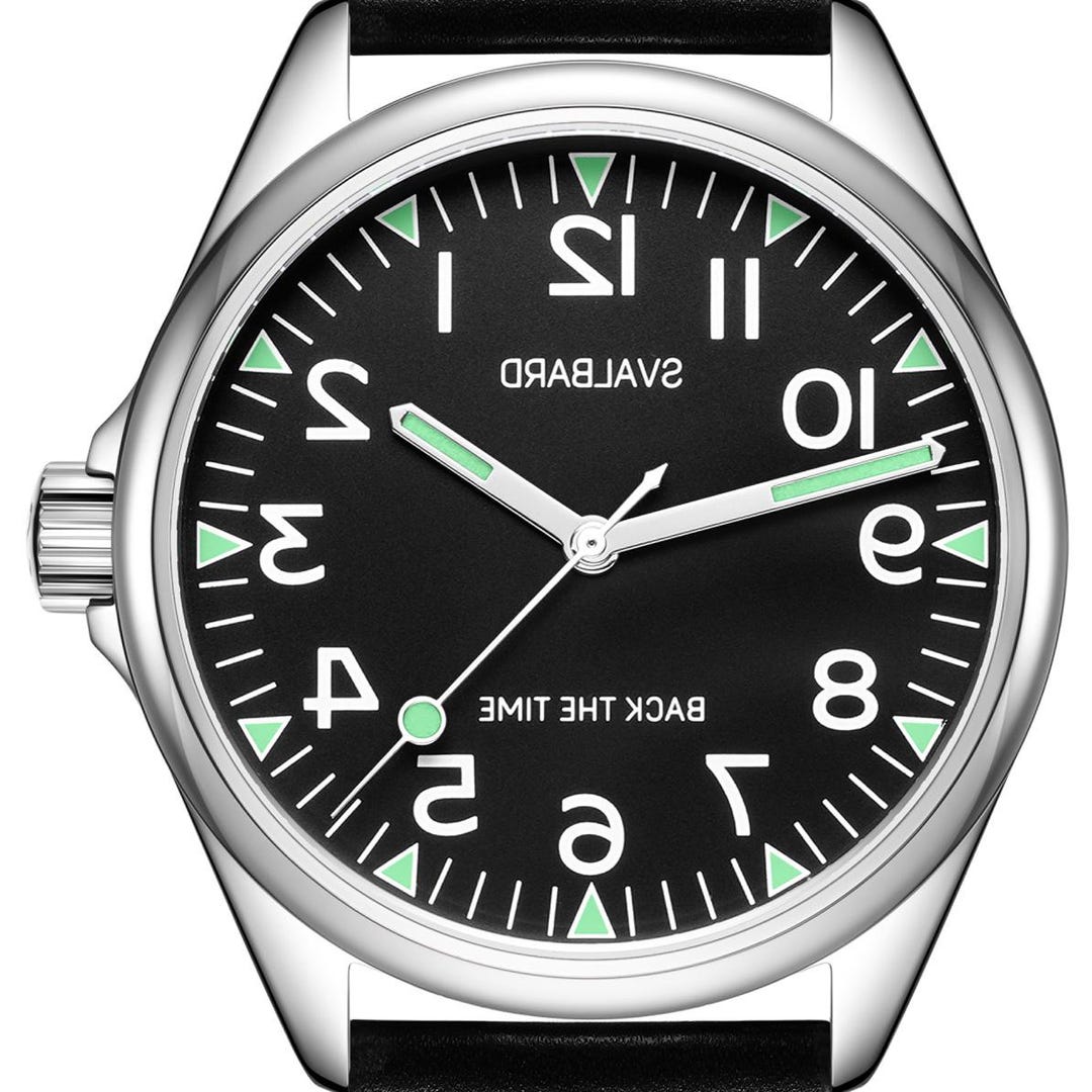 Svalbard "tilbake" GC15 - Backward Watch With Japan REVERSE Movement ...