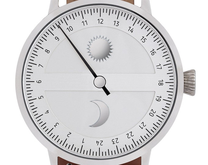 Svalbard "sol Og Mane" AA32 - 24 Hour Single Hand Watch With Swiss ...