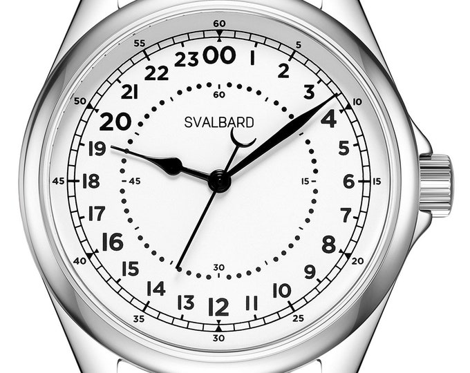 Svalbard "noonday" AA17A - 24 Hour Single Hand (double-twelve) Watch ...