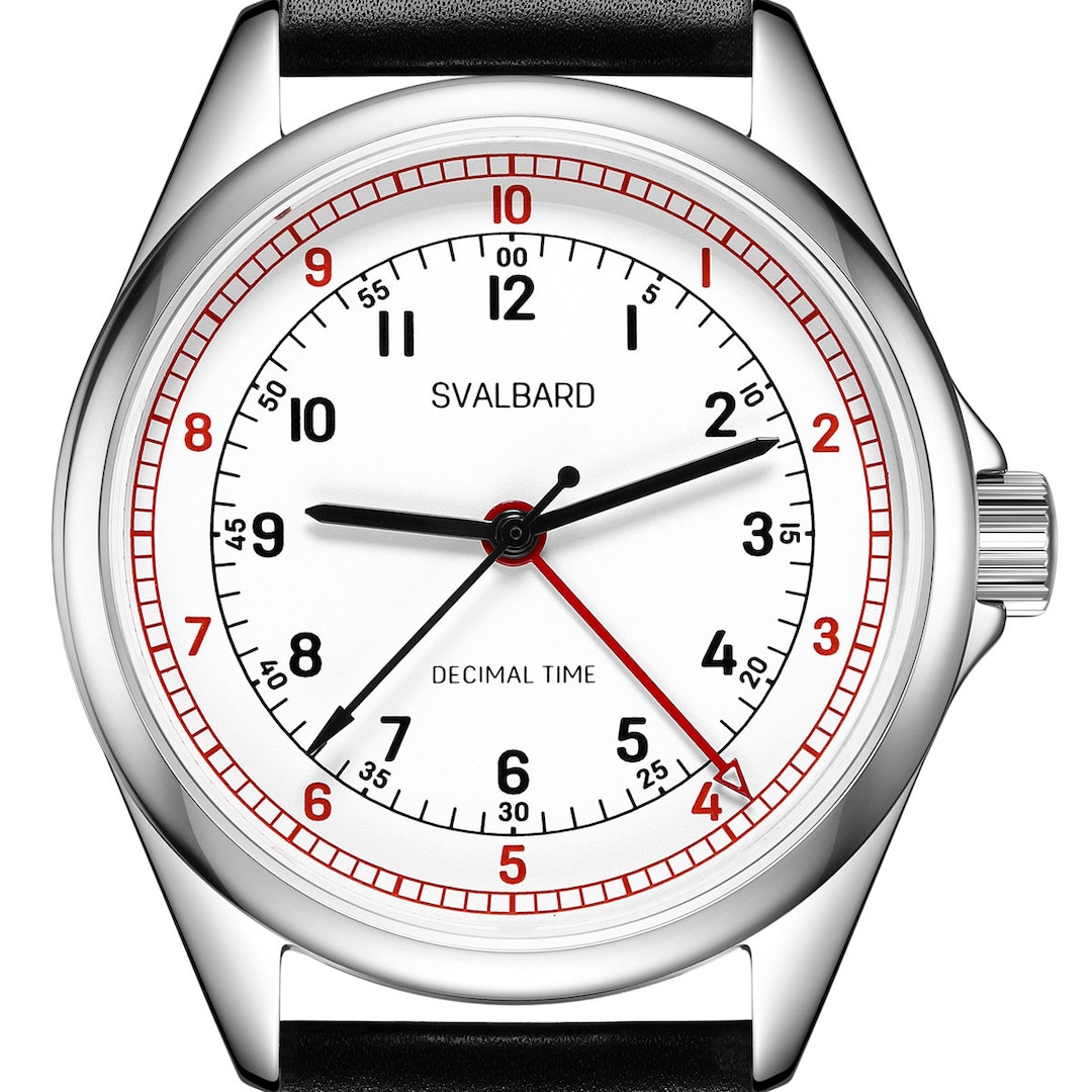 Svalbard Decimal GA30 - Dual Time DECIMAL (10 HOURS) Watch With Swiss ...