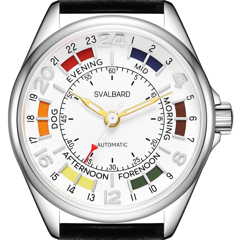 Svalbard "seatimer" GH14 - 24 Hour Watch With Automatic Seiko ...