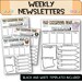 Pastel Monthly Weekly Seasonal Newsletter Templates Editable + Digital ...