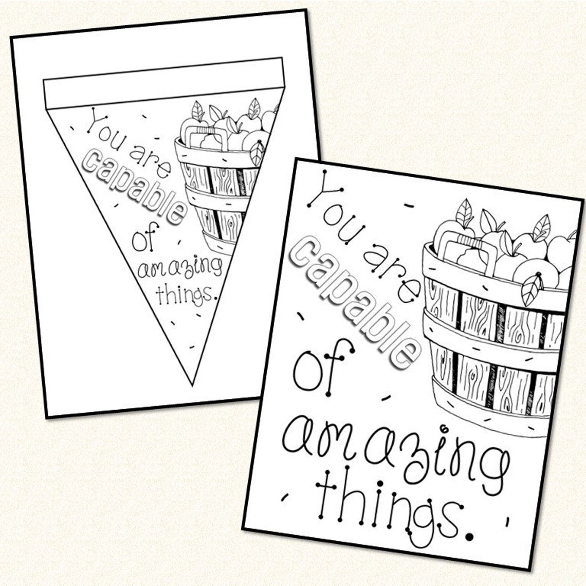 Kids Growth Mindset Coloring Banners Pennants & Posters Stress ...