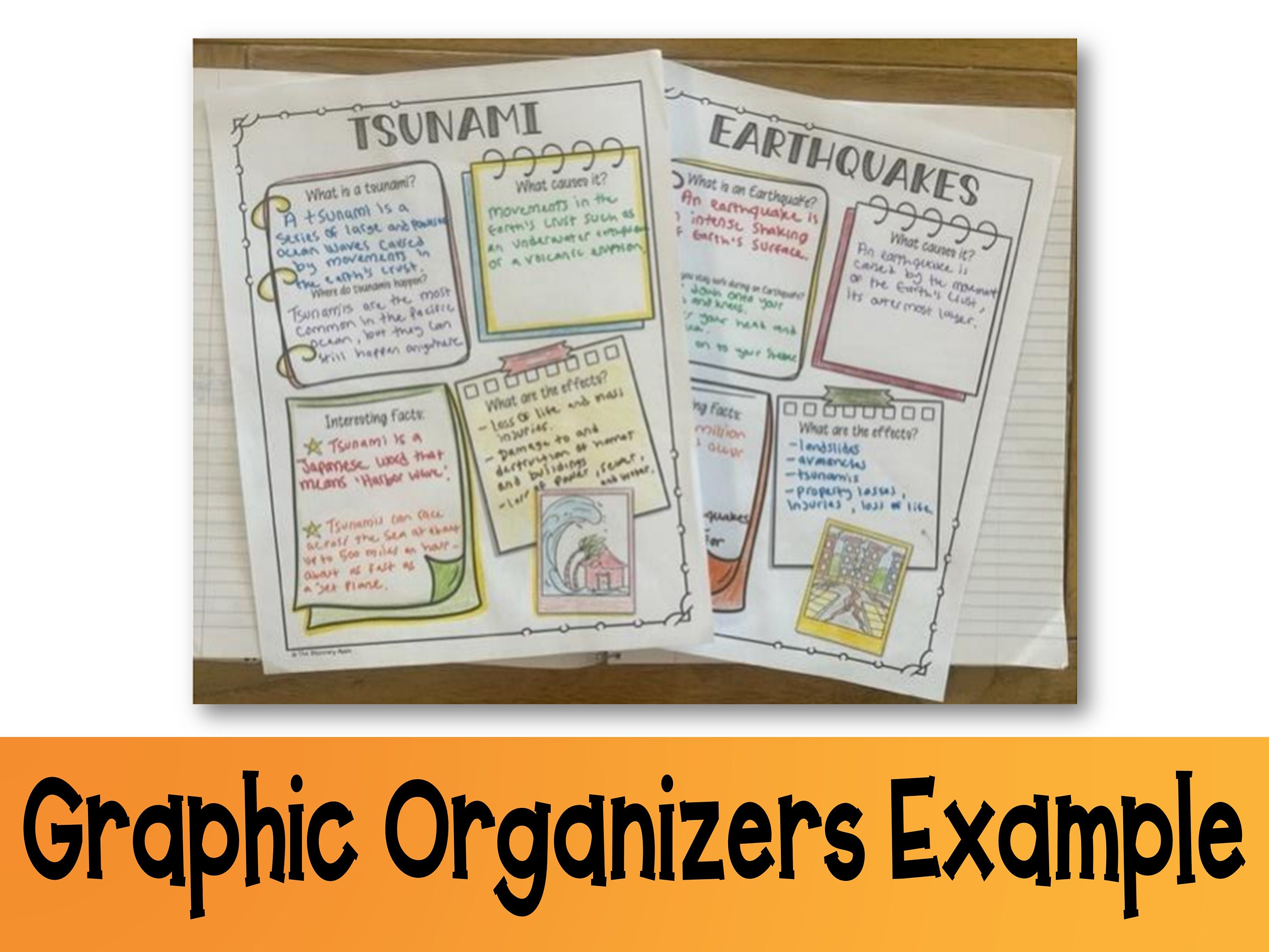 Natural Disasters & Extreme Weather – Graphic Organizers | Homeschool ...