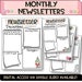 Pastel Monthly Weekly Seasonal Newsletter Templates Editable + Digital ...