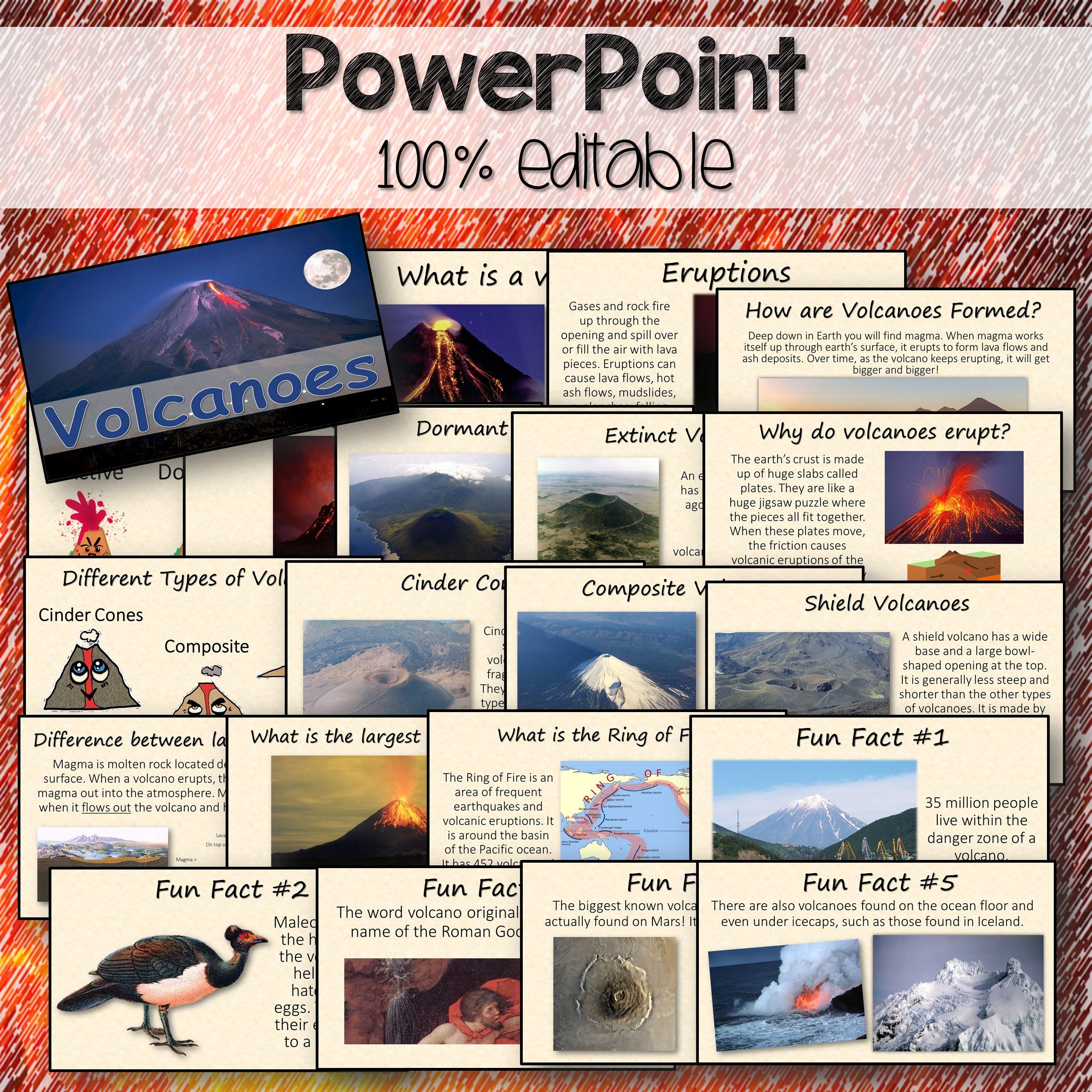Volcanoes Unit Bundle Study - Printables, Acitivites, Editable ...