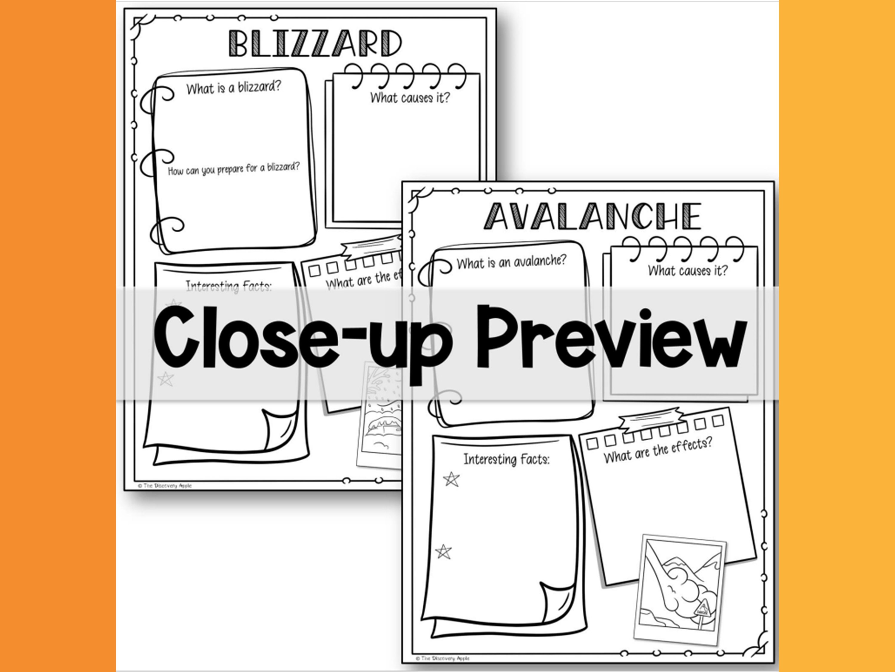 Natural Disasters & Extreme Weather – Graphic Organizers | Homeschool ...