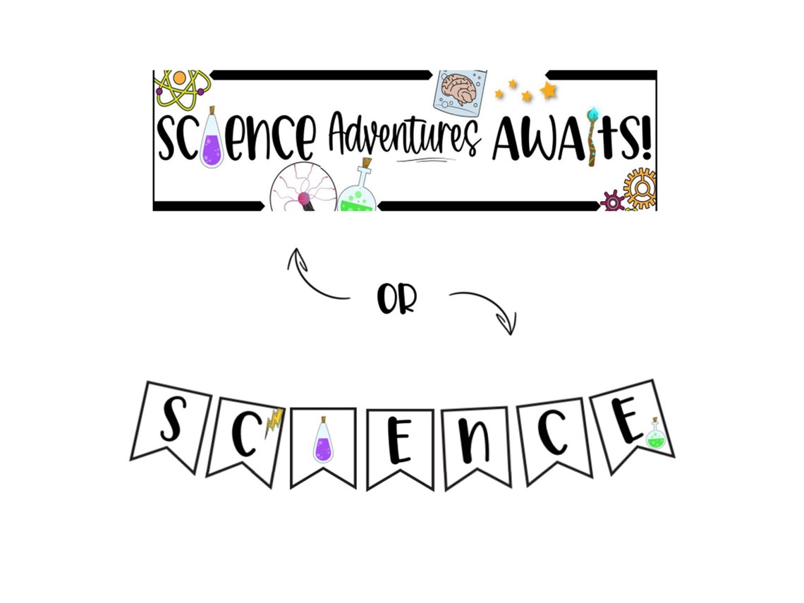 Science Décor Bulletin Board Classroom Posters | Inspirational | Back ...