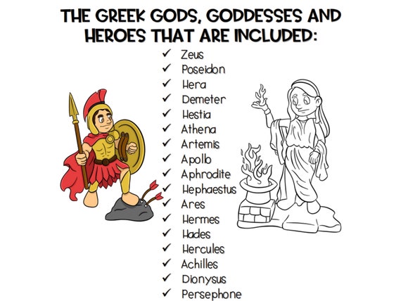 Greek Gods And Goddesses List
