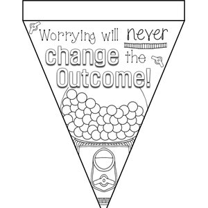 Growth Mindset Coloring Banners Pennants Stress Management Digital ...