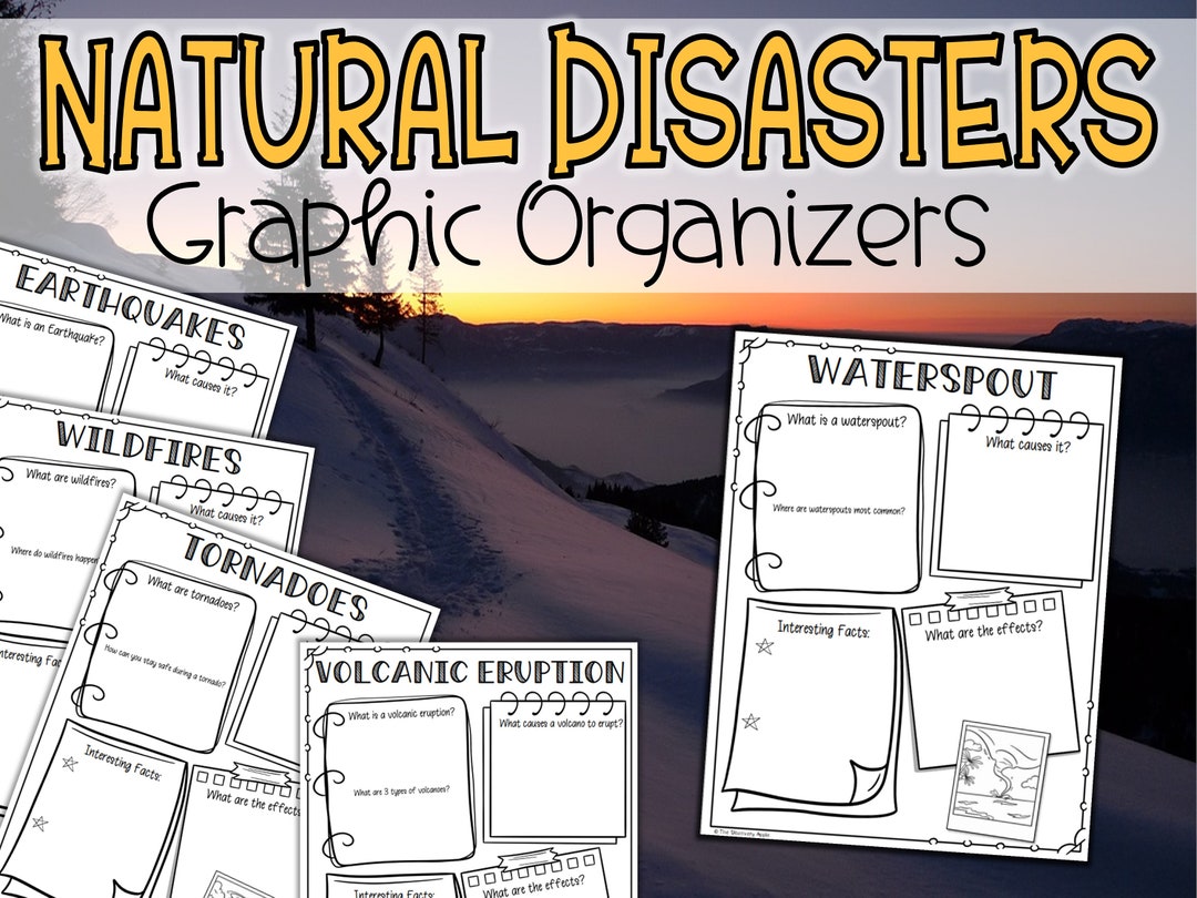 Natural Disasters & Extreme Weather – Graphic Organizers | Homeschool ...