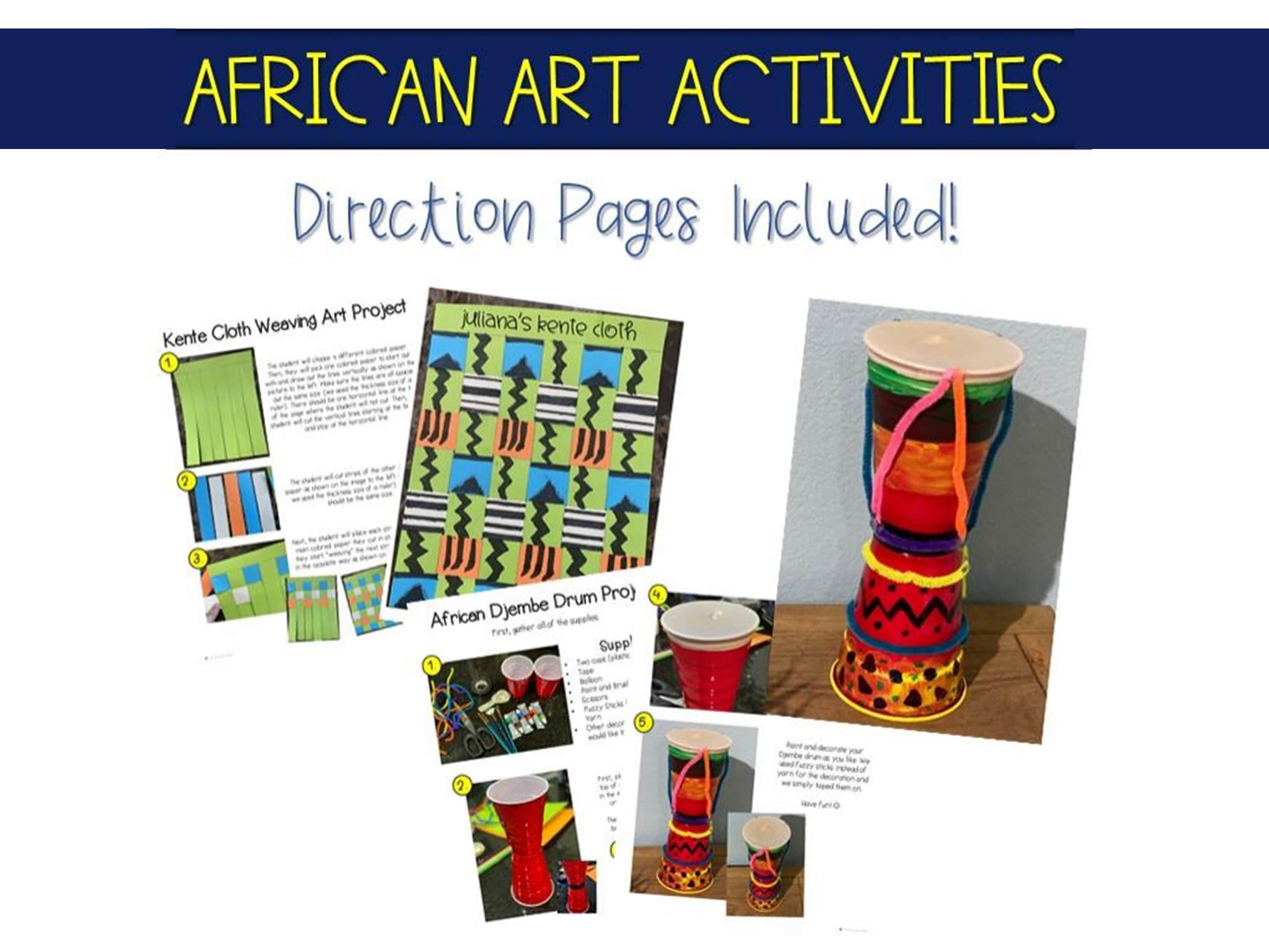 Art Around the World AFRICA –activities & Editable Powerpoint Distance ...