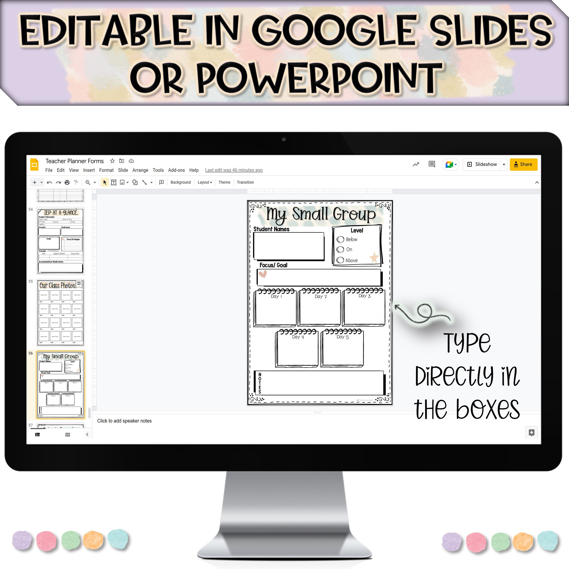 Editable Binder Forms for Your Teacher Planner + Weekly Lesson Plan ...