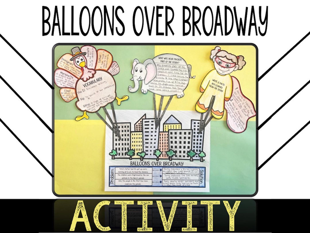 Balloons Over Broadway Activity – Thanksgiving Read Aloud - Vocabulary ...