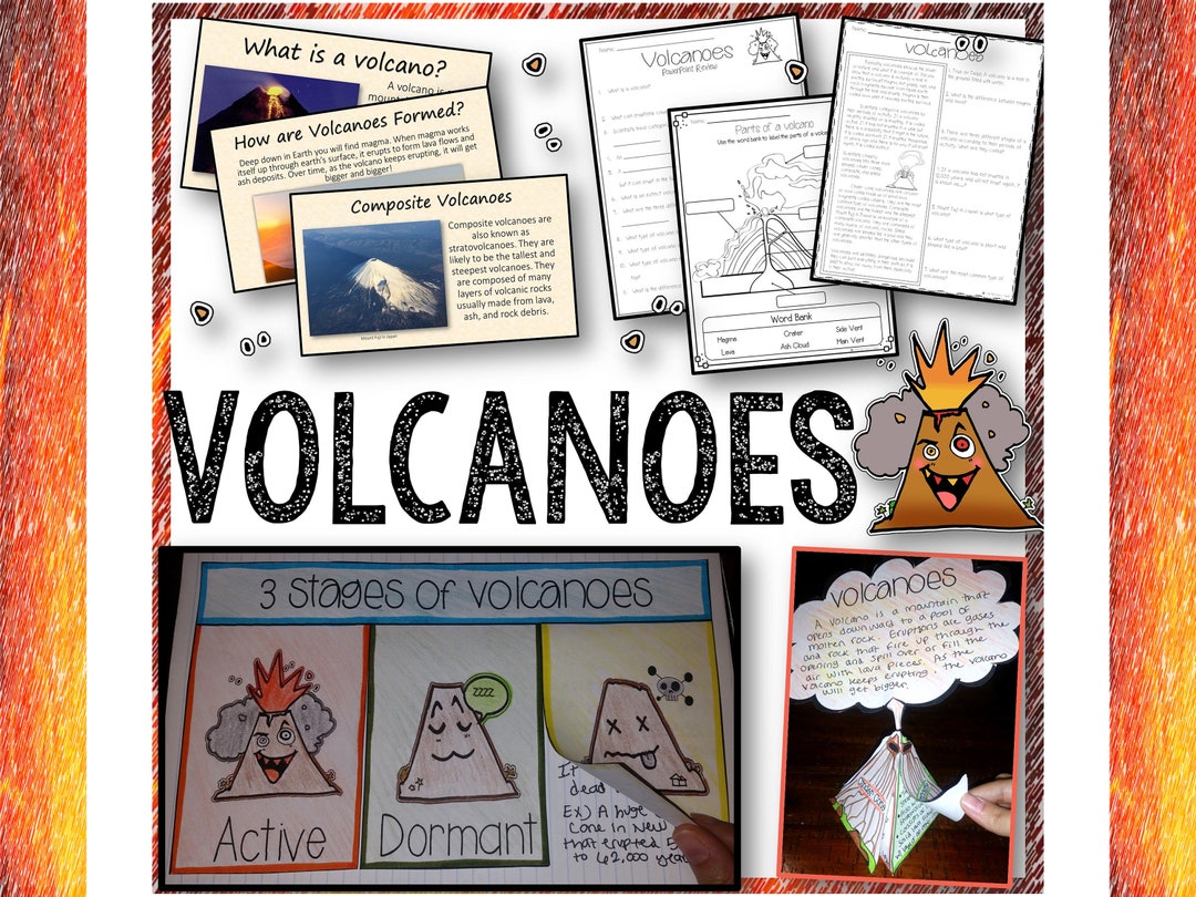 Volcanoes Unit Bundle Study - Printables, Acitivites, Editable ...