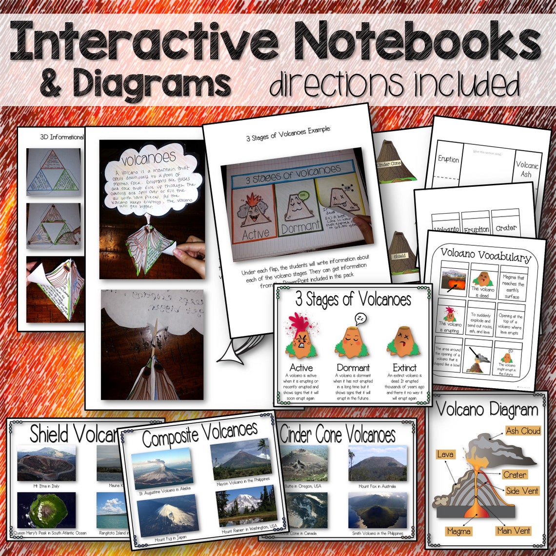 Volcanoes Unit Bundle Study - Printables, Acitivites, Editable ...